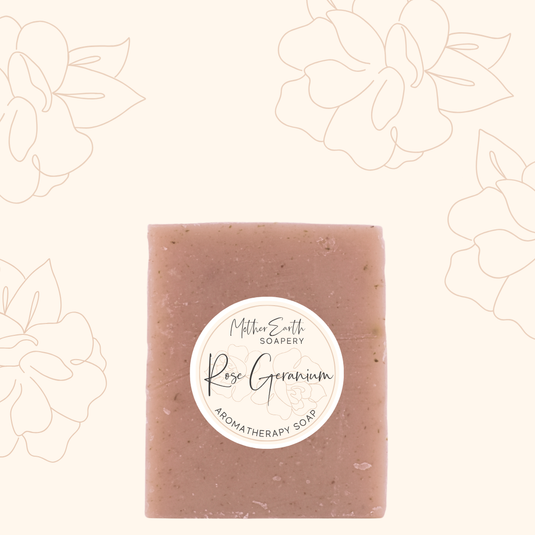 Rose Geranium Aromatherapy Soap – Mother Earth Aromatherapy